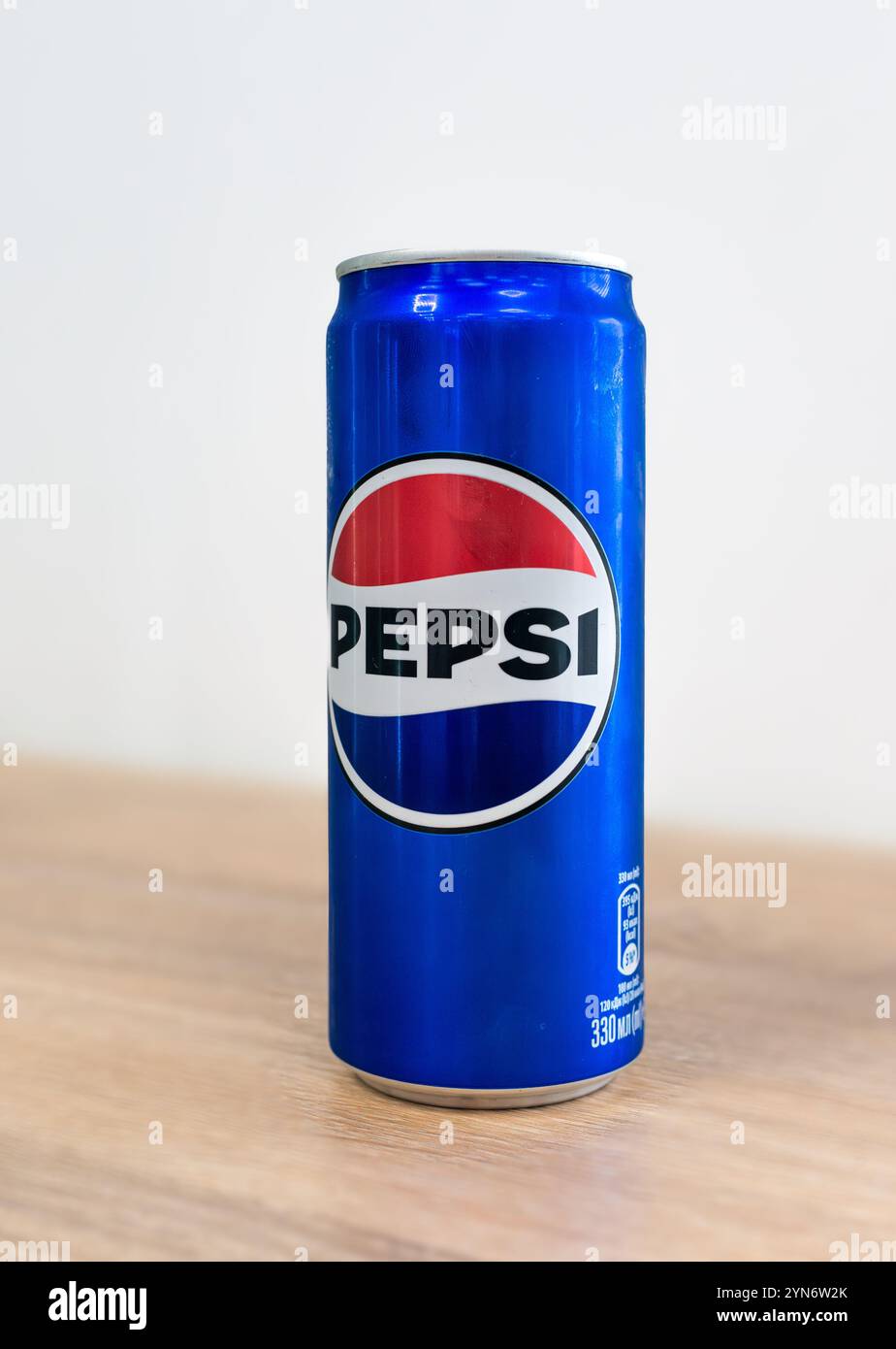 Kiev, Ukraine - November 23, 2024: Can 0,33l soft drink Pepsi Original ...