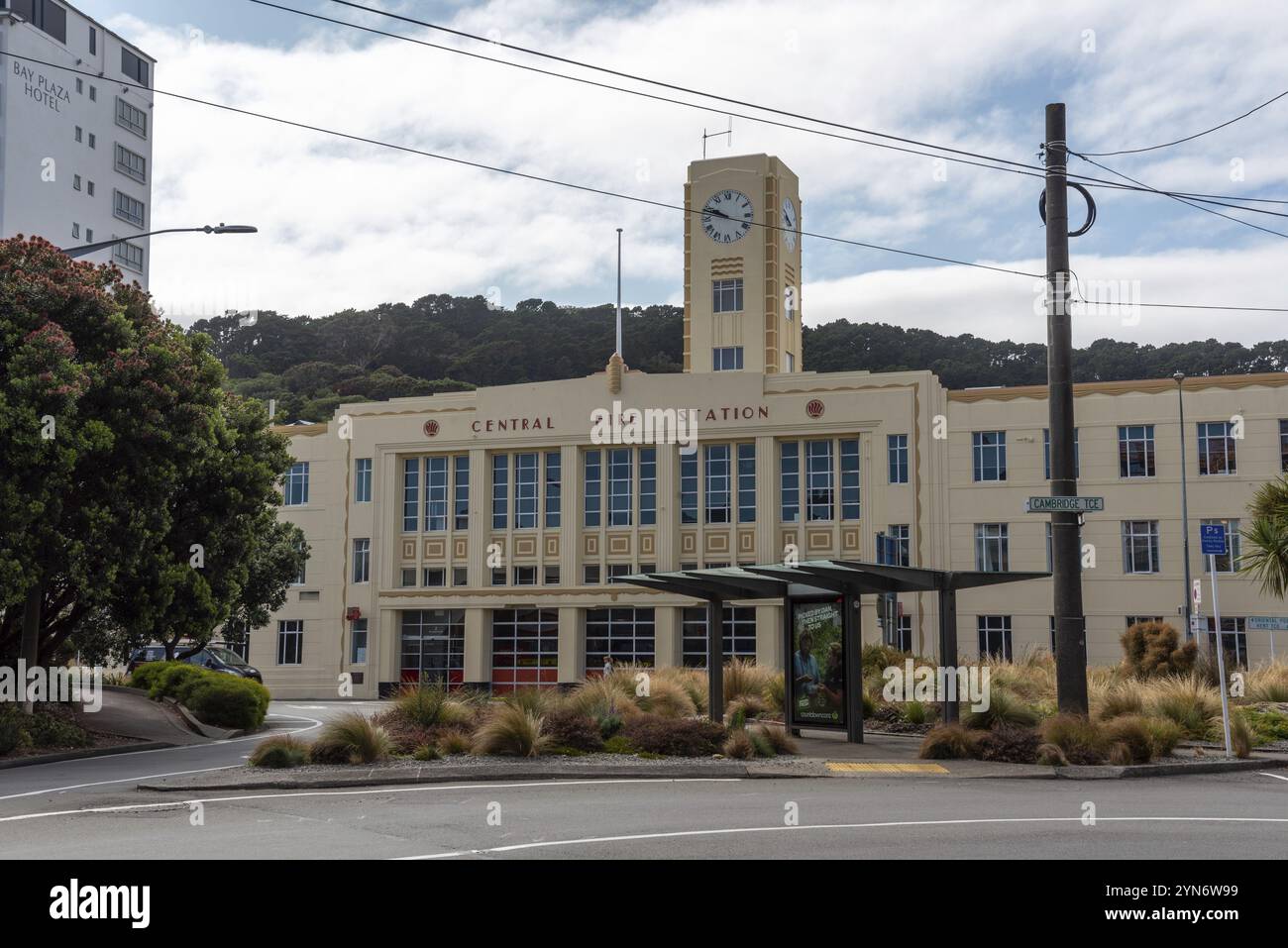 Famous Art Deco building in Wellington, the Central Fire Station, New ...