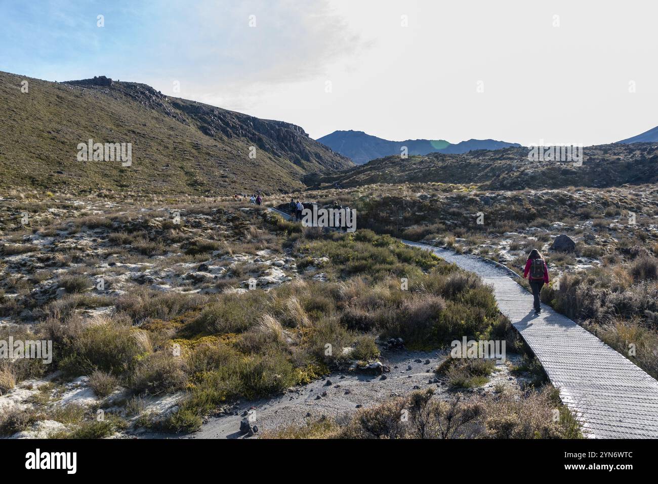 Hiking the Tongariro Alpine Crossing through Mangatepopo valley ...