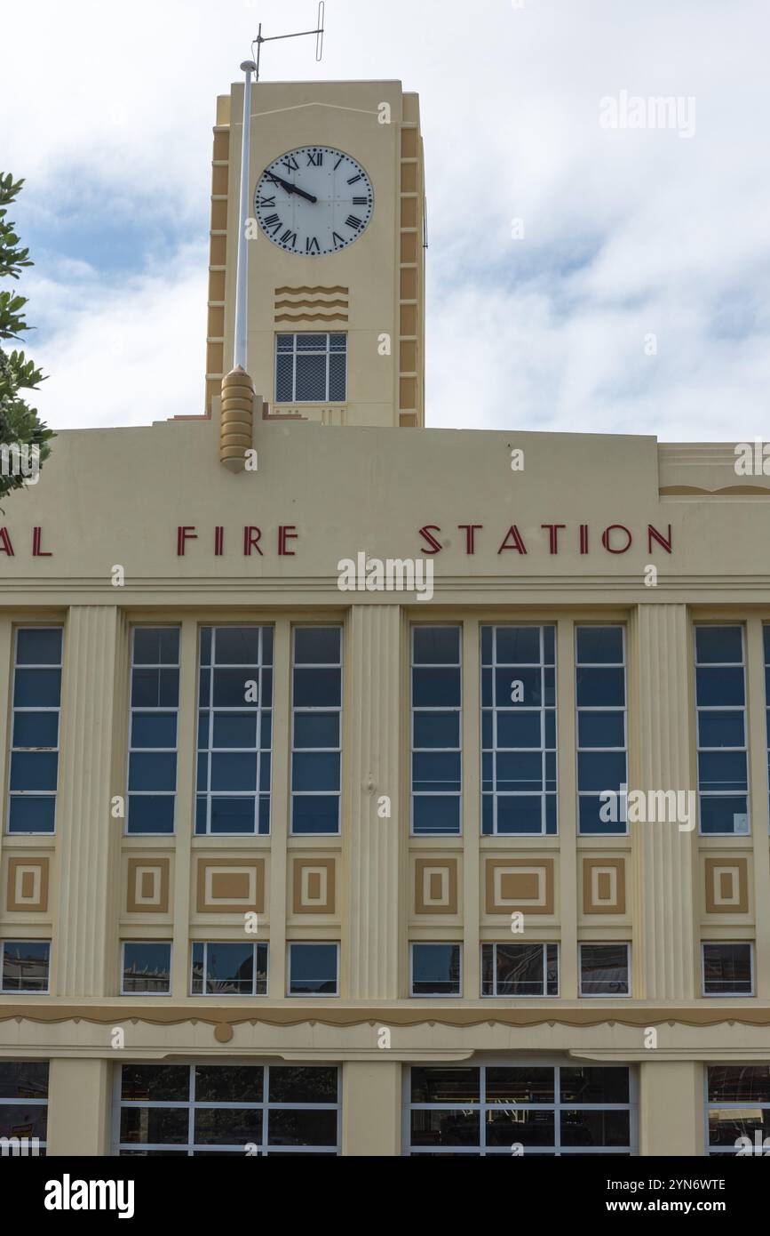 Famous Art Deco building in Wellington, the Central Fire Station, New ...