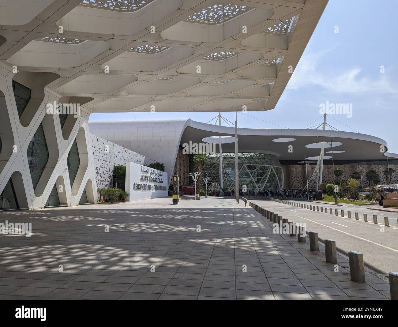 MARRAKECH, MOROCCO, APRIL 22, 2023, Modern architecture in Arabian ...