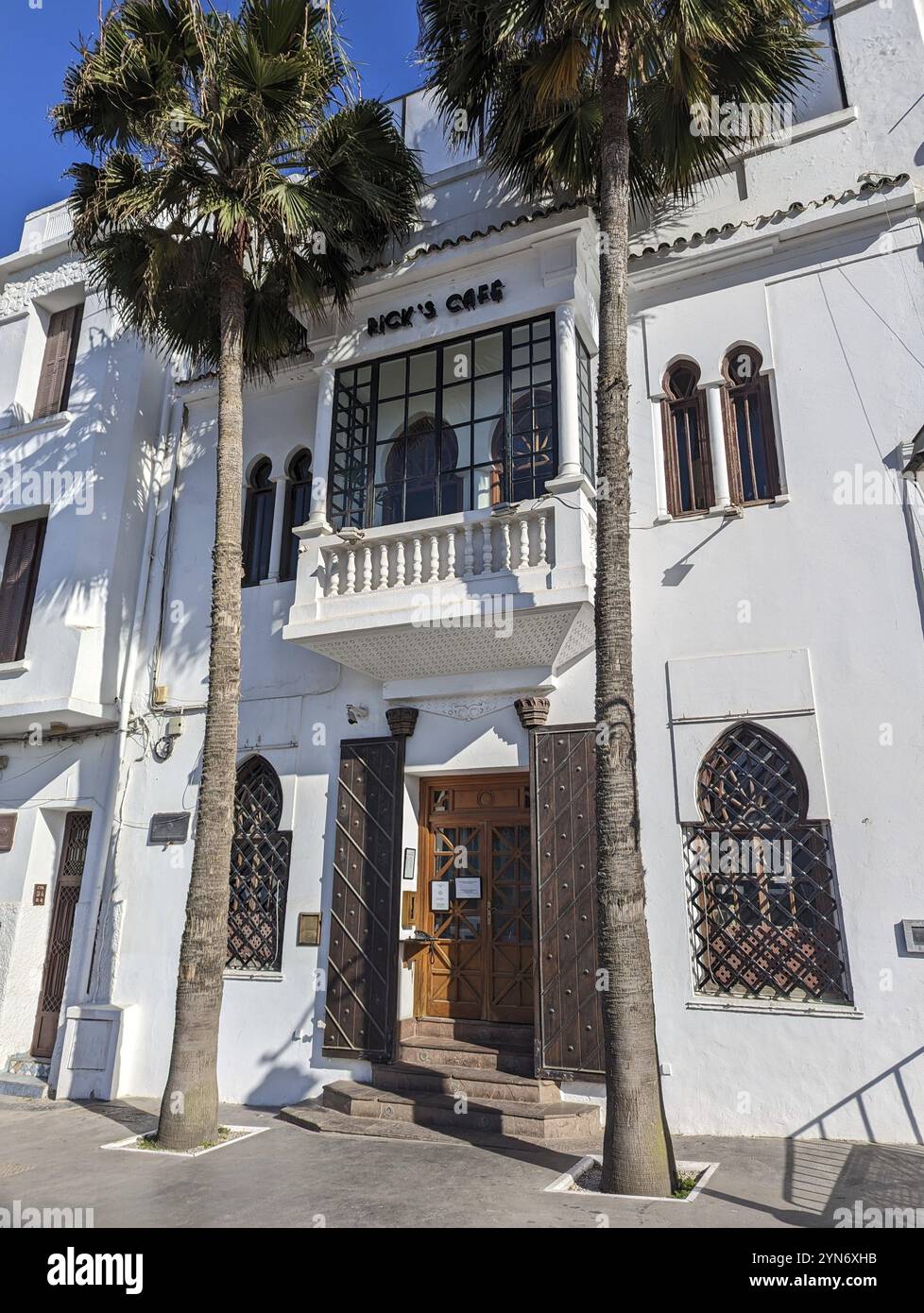 CASABLANCA, MOROCCO, APRIL 13, 2023, Entrance of the famous Rick's Cafe ...