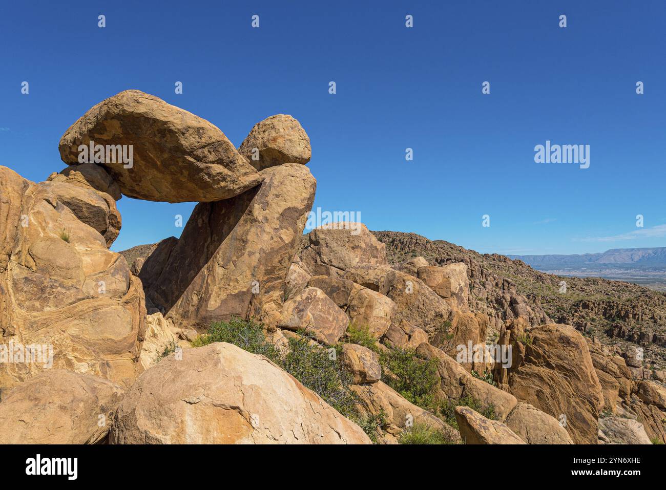 Scenic balanced rock in the Big Bend National Park, USA, North America ...