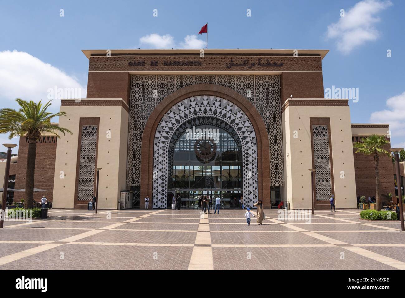 MARRAKECH, MOROCCO, APRIL 20, 2023, Modern oriental building of the ...