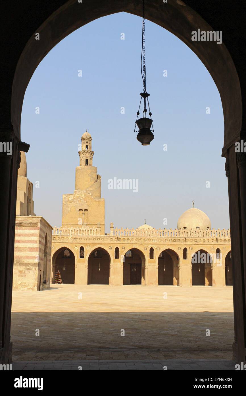 Court of the Ibn Tulun Mosque in Cairo, Egypt, Africa Stock Photo - Alamy