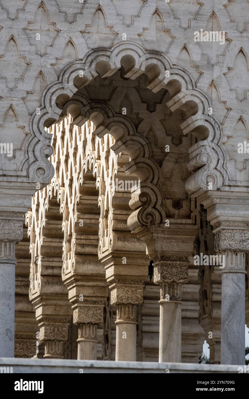 Memorial monument at the famous Hassan quarter in Rabat, Morocco ...