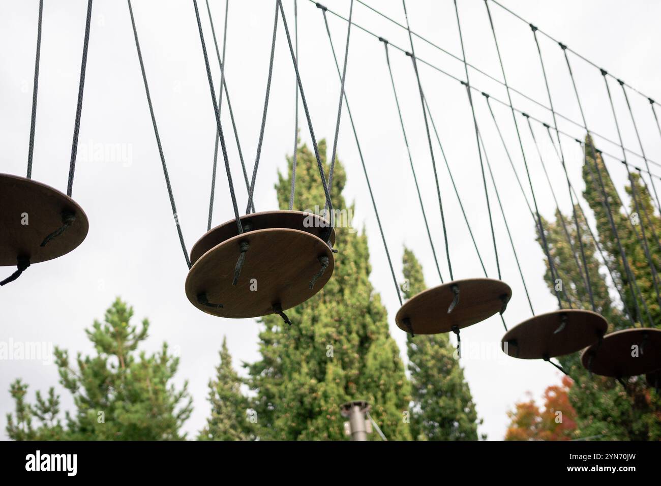 Aerial ropes course hi-res stock photography and images - Alamy
