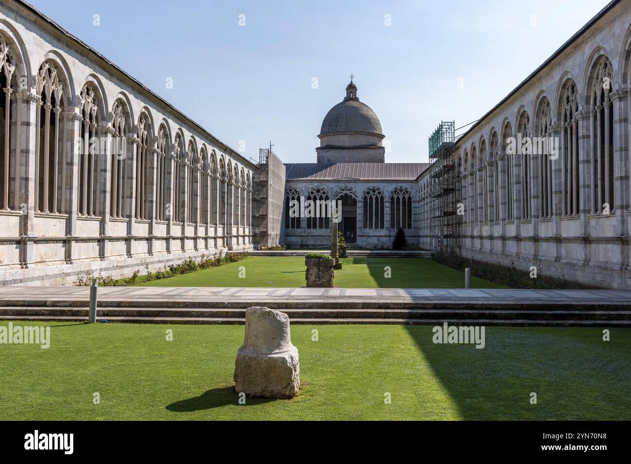 Famous Camposanto cemetery near the cathedral of Pisa, Italy, Europe ...