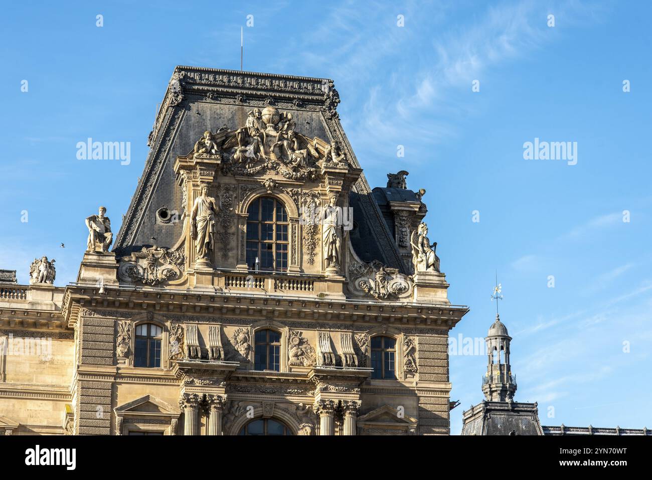 Louvre museum closeup hi-res stock photography and images - Alamy