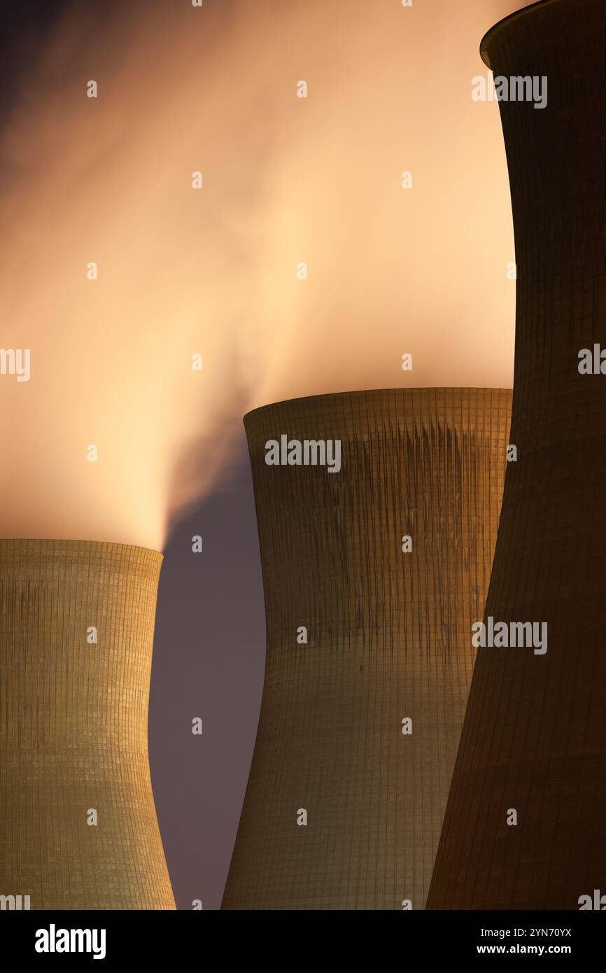 Cooling towers of the John E. Amos Coal Fired Power Plant, near Poca ...