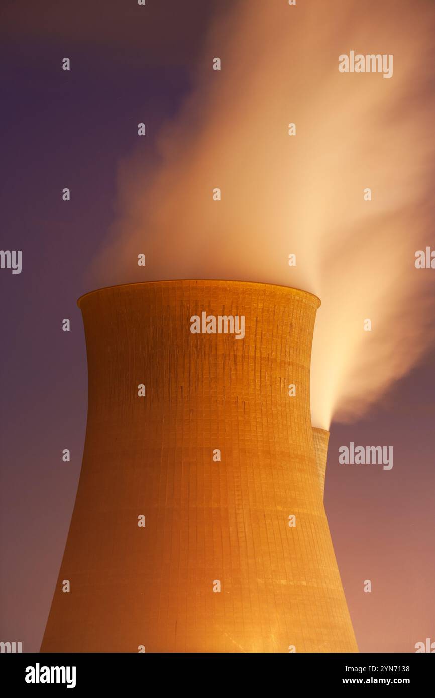 Cooling towers of the John E. Amos Coal Fired Power Plant, near Poca ...