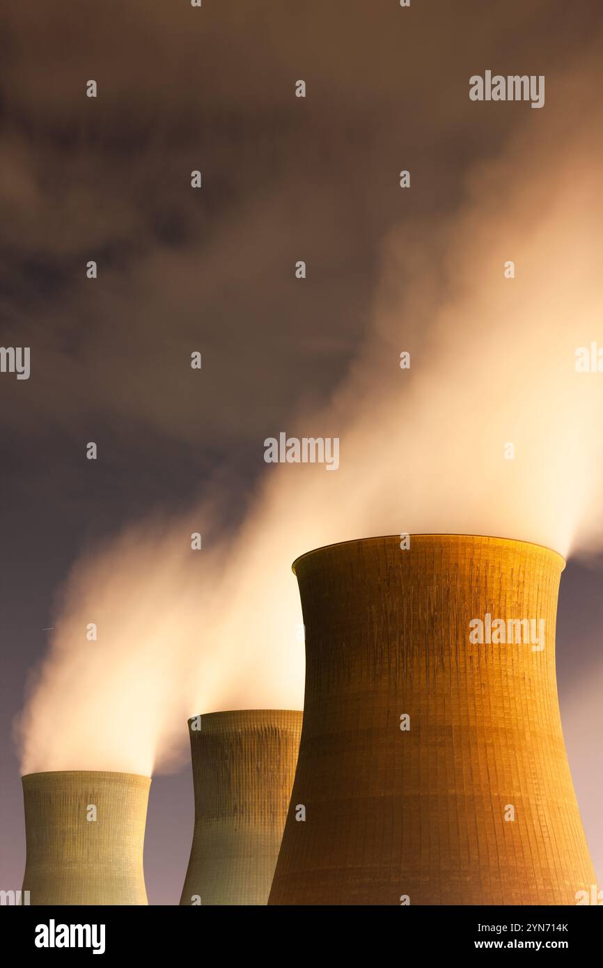Cooling towers of the John E. Amos Coal Fired Power Plant, near Poca ...