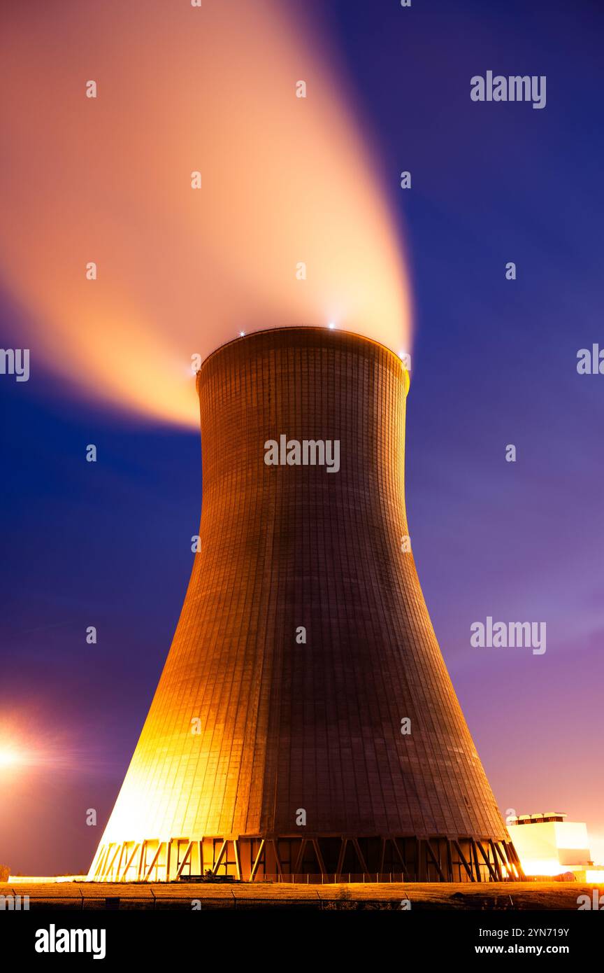 Cooling tower, specifically called a hyperboloid natural draft cooling ...