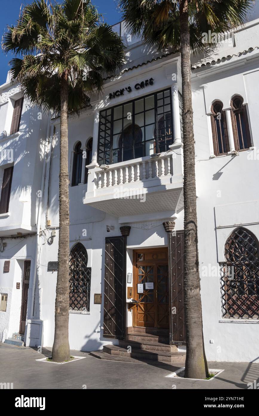 CASABLANCA, MOROCCO, APRIL 13, 2023, Entrance of the famous Rick's Cafe ...