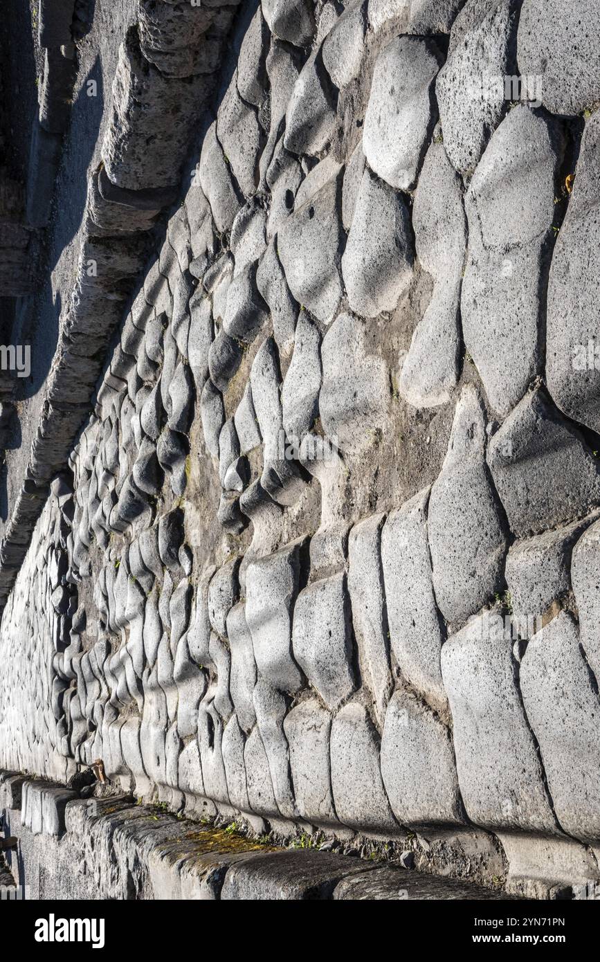 A beautiful typical cobbled street in an ancient roman city hi-res ...