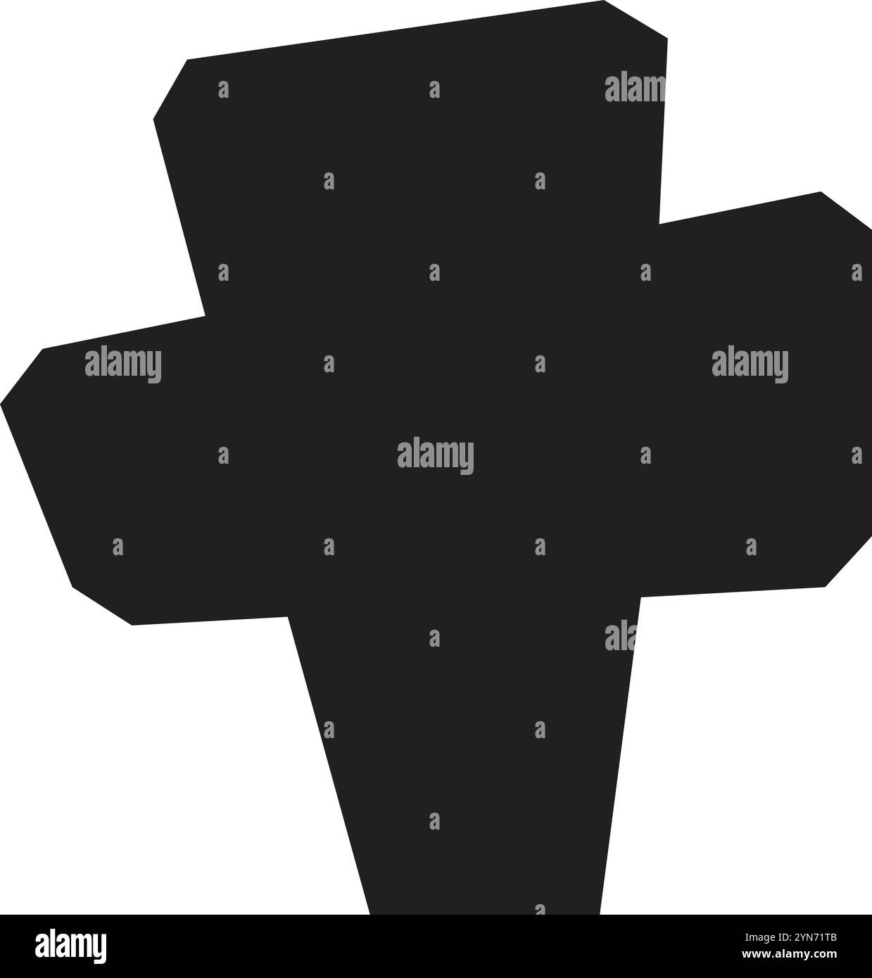 Simple black christian cross representing faith, hope, and religious ...