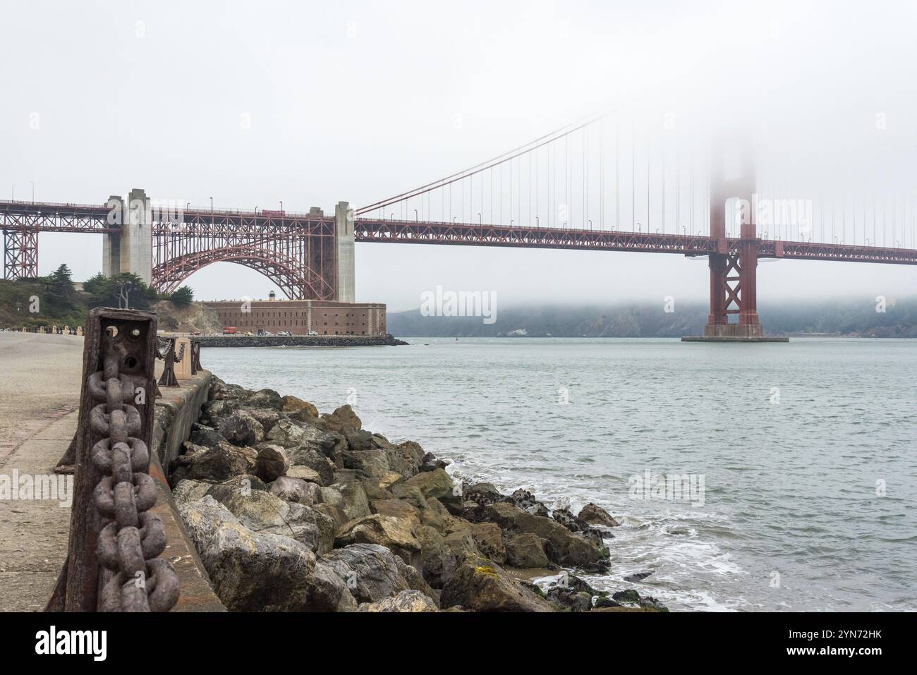 Beach overlooking famous bridge hi-res stock photography and images - Alamy