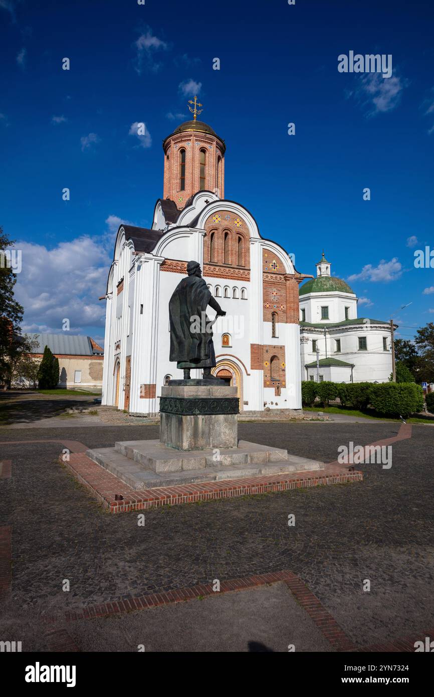 A scenic view of historic churches surrounded by greenery under a ...