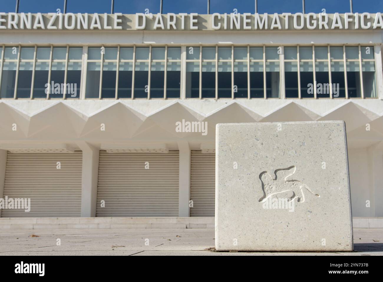 Closed Movie Theater of the Biennale Film Festival, Lido Island in ...