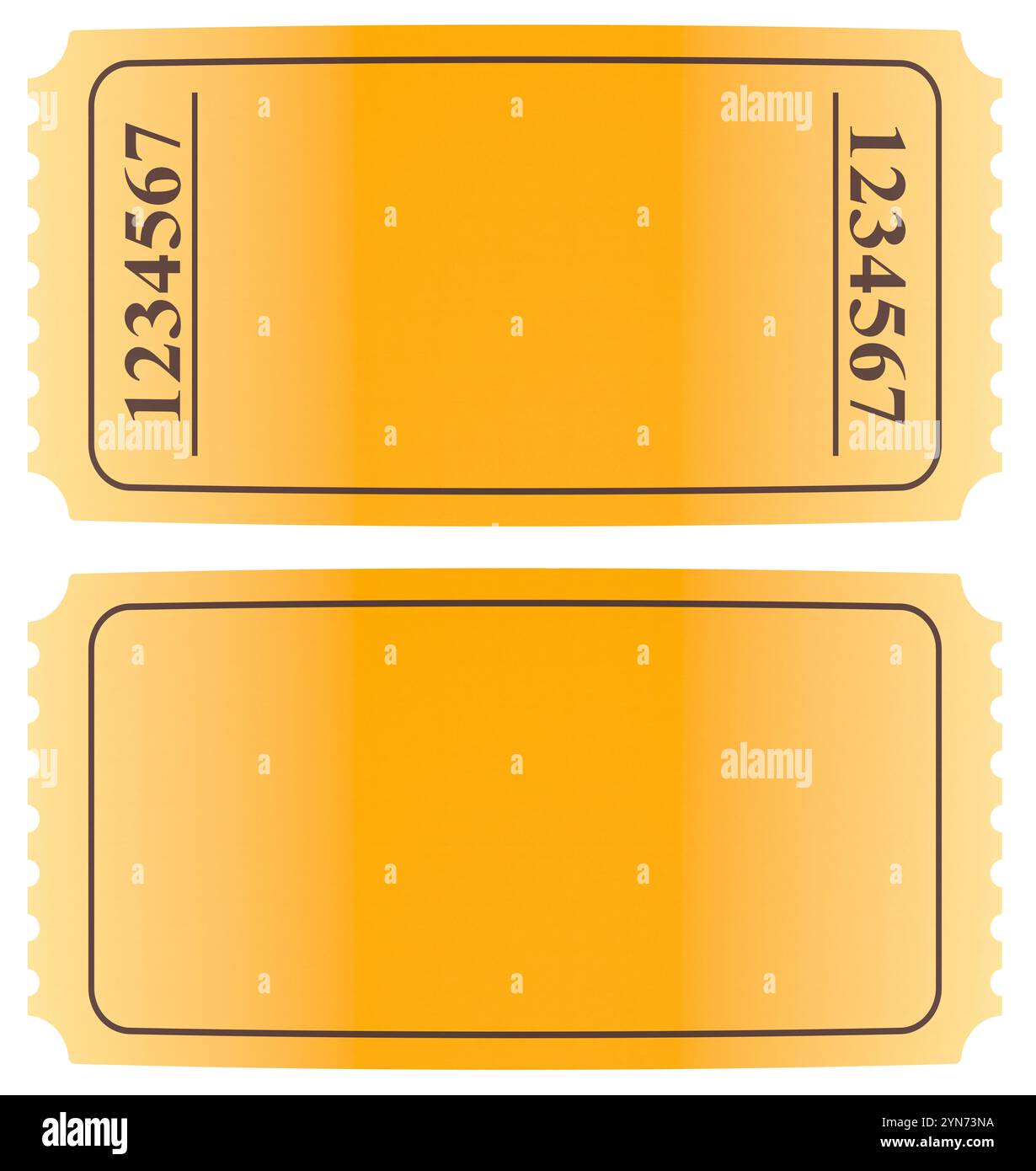 Blank ticket template event coupon hi-res stock photography and images ...