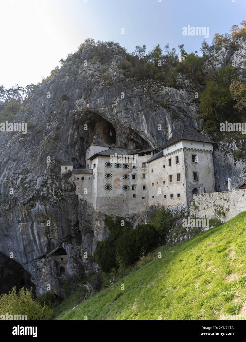 Famous medieval cave castle in Predjama, Slovenia, Europe Stock Photo ...