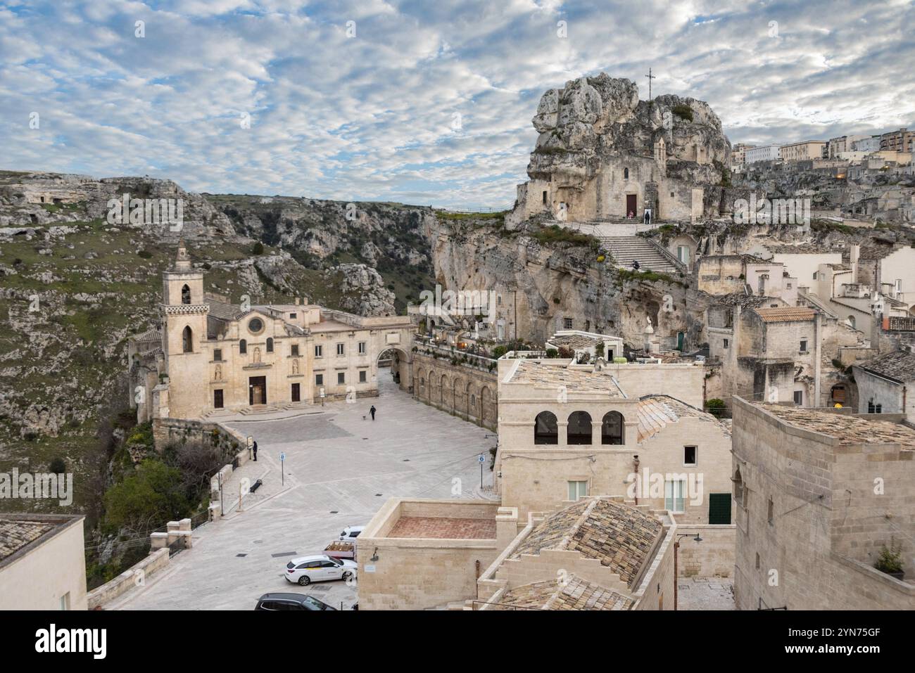 View of churches of Saint Mary of Idris and Saint Peter Caveoso in ...