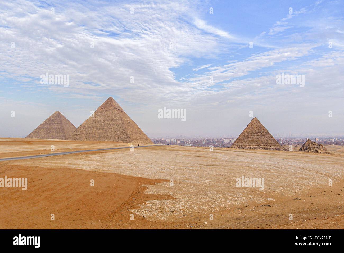 Pyramids giza city rear hi-res stock photography and images - Alamy