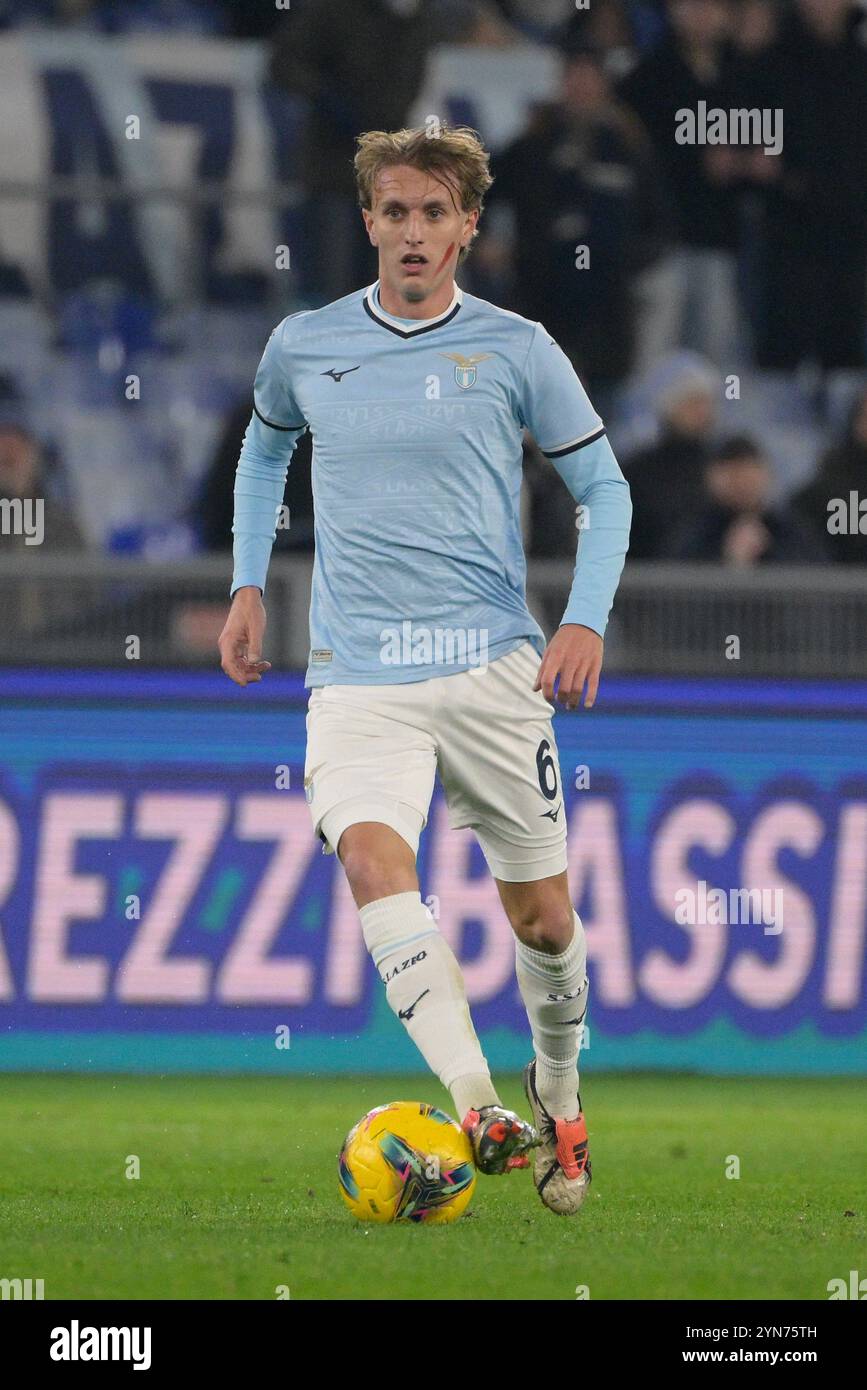 Lazio's Nicolo' Rovella during the Italian Football Championship League A 2024/2025 match ...