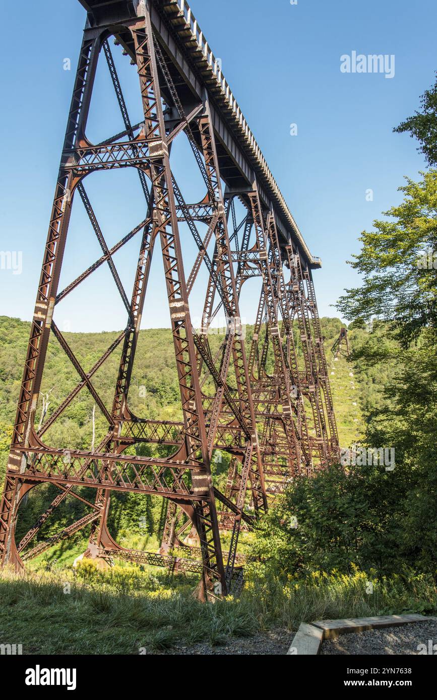 Destroyed historic Kinzua railway bridge after a Tornado went through ...