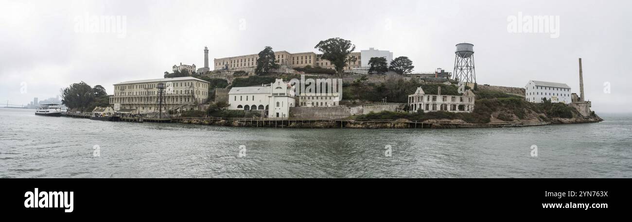 Famous Alcatraz prison in San Francisco, USA, North America Stock Photo ...