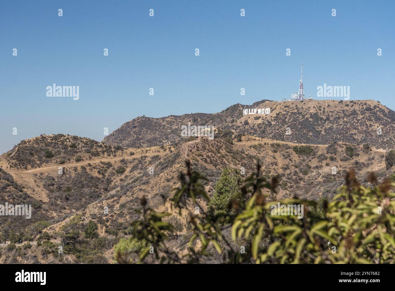 The Hollywood hills and its famous sign, USA, North America Stock Photo ...