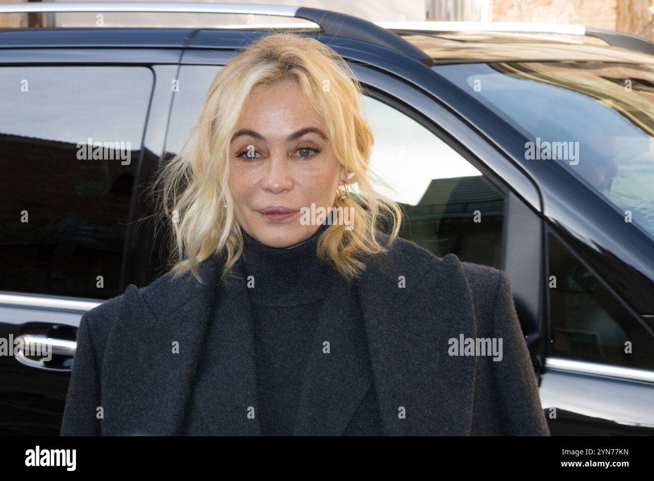 Turin, Italy. 24th Nov, 2024. French actress Emmanuelle Béart arrives ...
