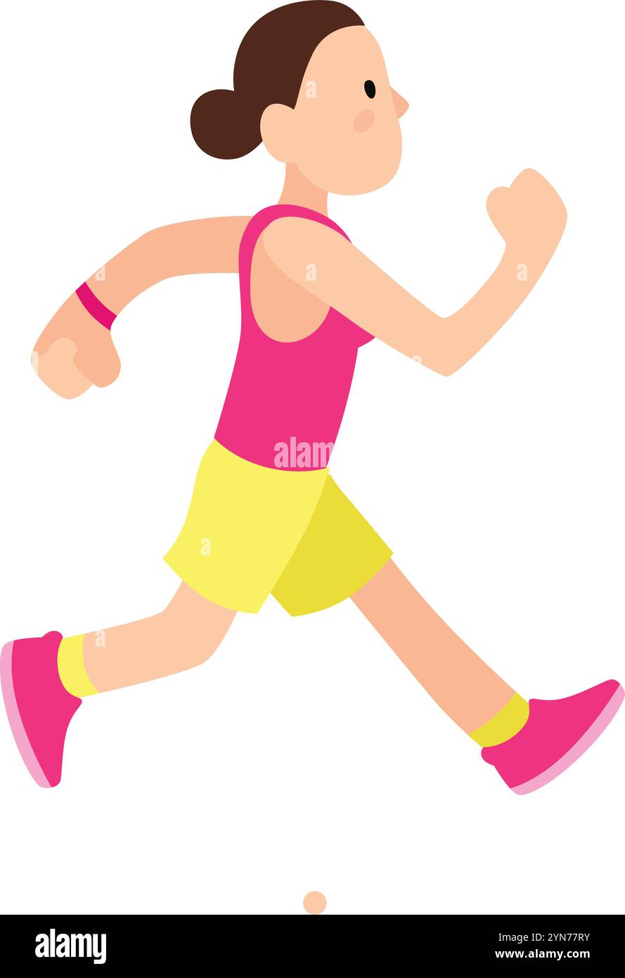 Pink running top Stock Vector Images - Alamy