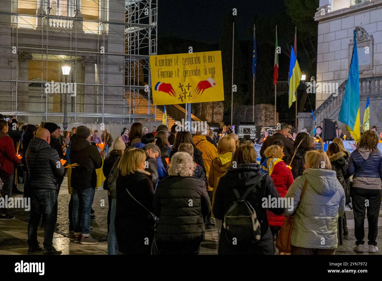 24/11/2024 Rome, commemoration in Piazza del Campidoglio, of the ...