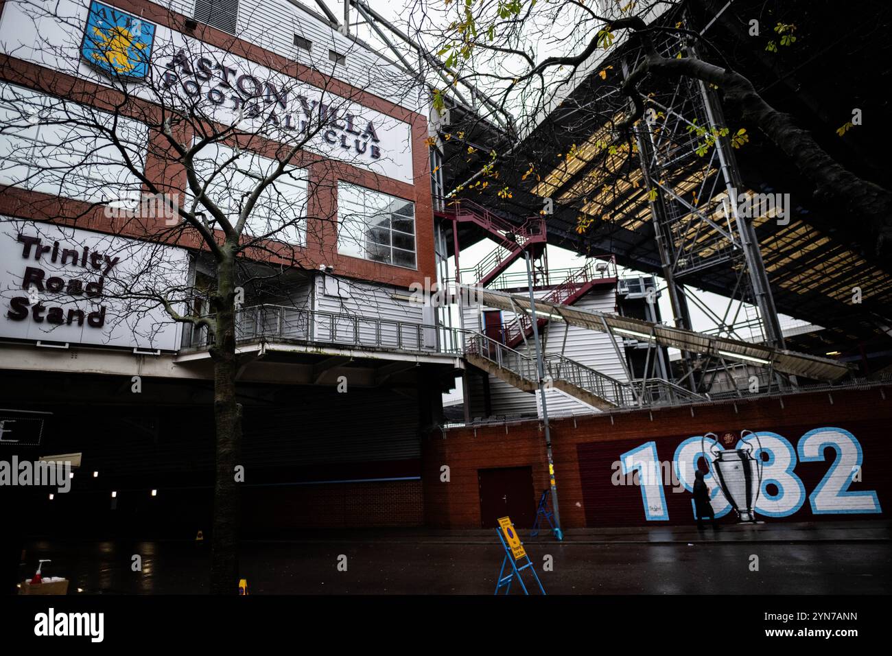 Villa Park stadium , external view, from outside, home of Aston Villa ...
