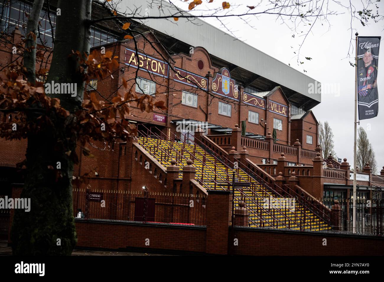 Villa Park stadium , external view, from outside, home of Aston Villa ...
