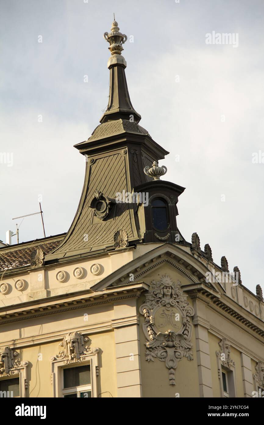 an old monumental building with wonderful architecture and ornaments ...