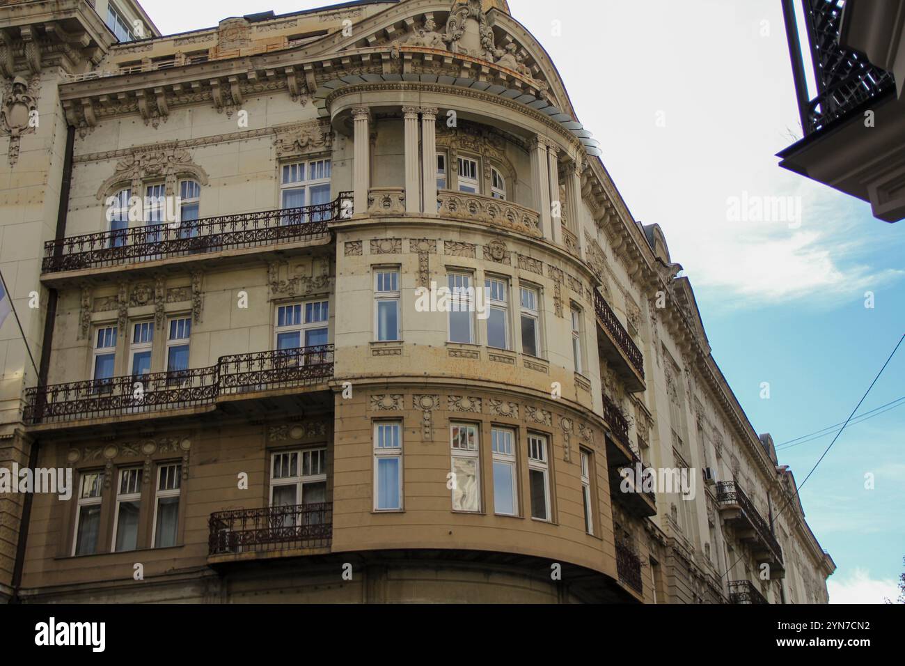 an old monumental building with wonderful architecture and ornaments ...