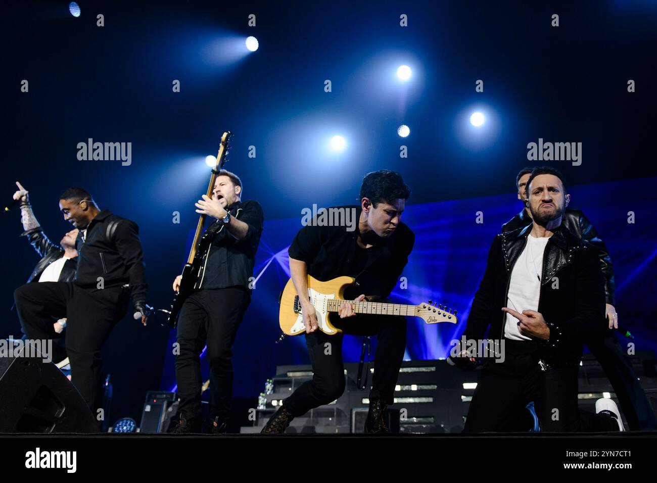 Rome, Italy. 24th Nov, 2024. The british boy band of Blue during the ...