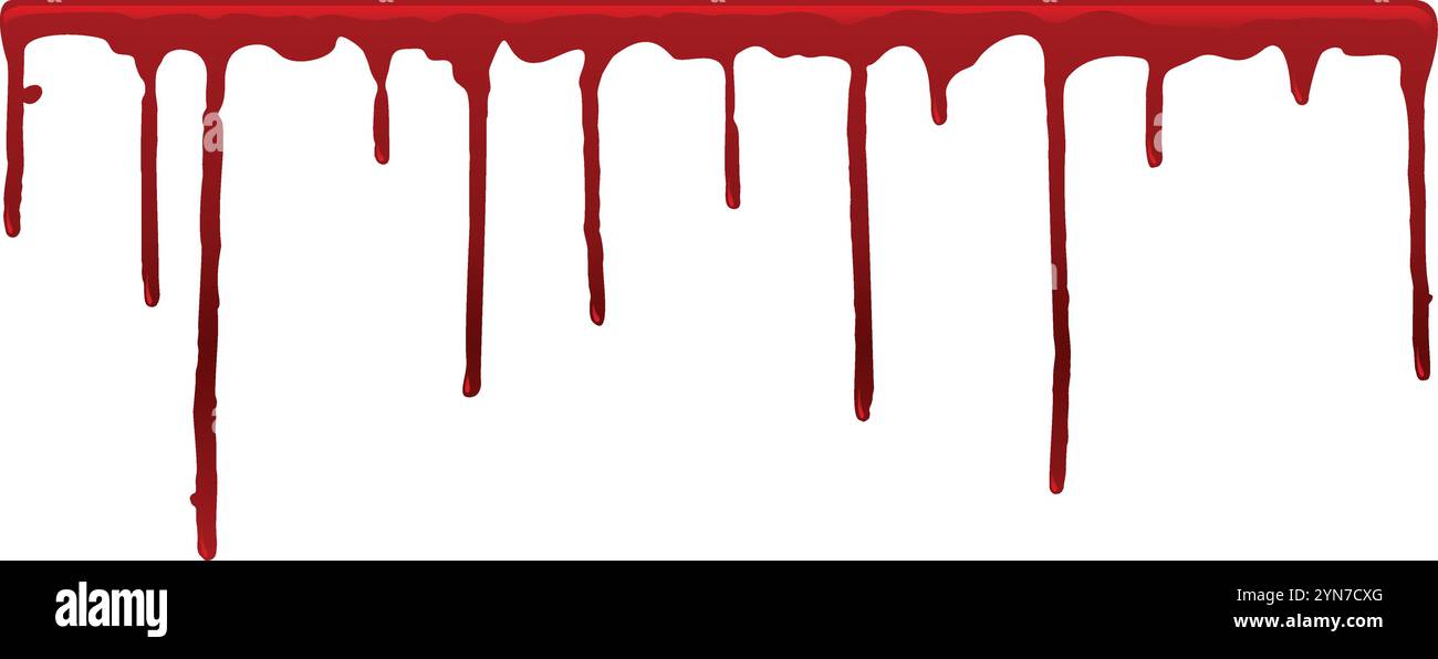 Blood dripping down wall Stock Vector Images - Alamy