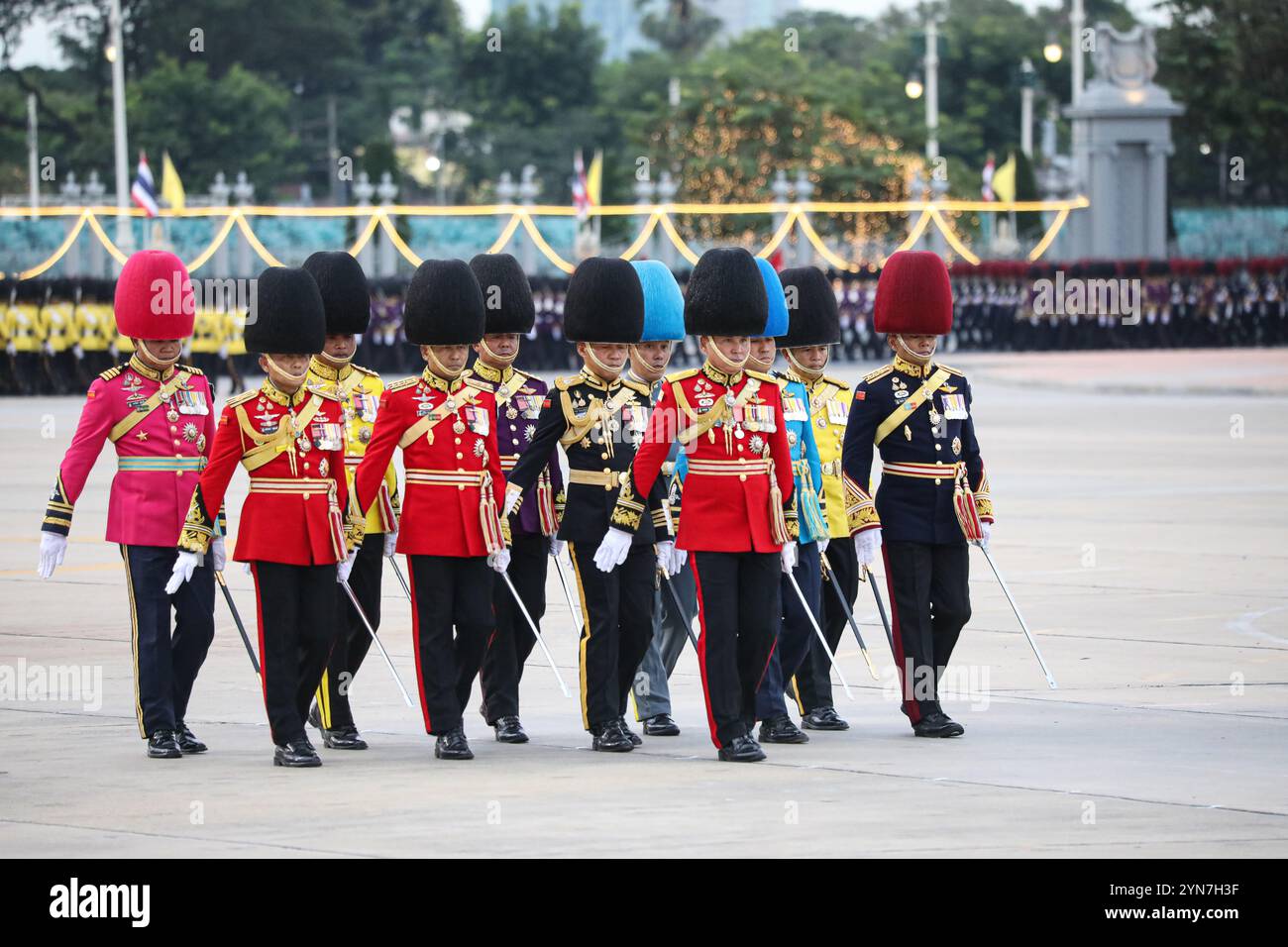 The Royal Thai Armed Forces rehearsed the parade and oath-taking ...