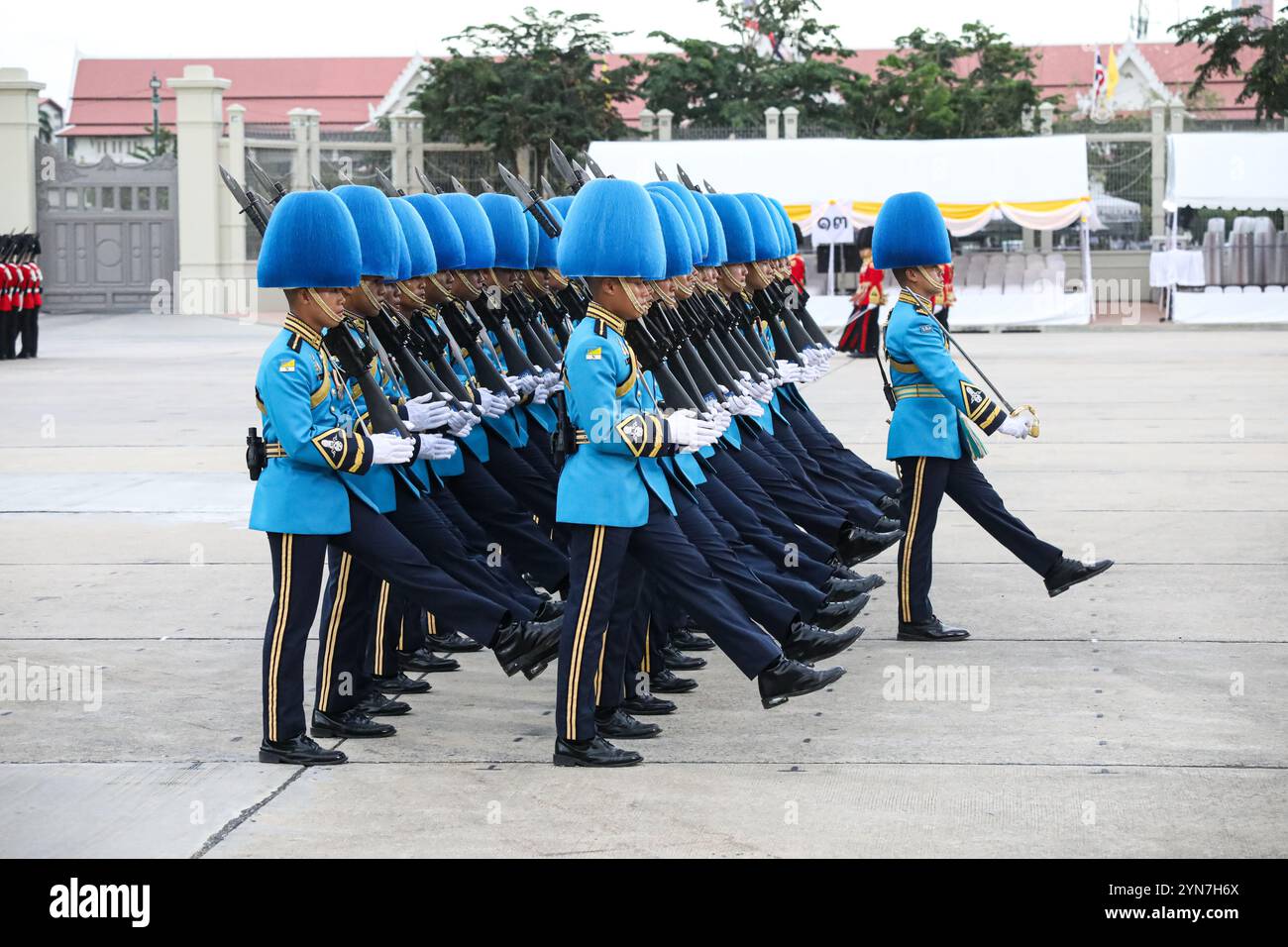 The Royal Thai Armed Forces rehearsed the parade and oath-taking ...