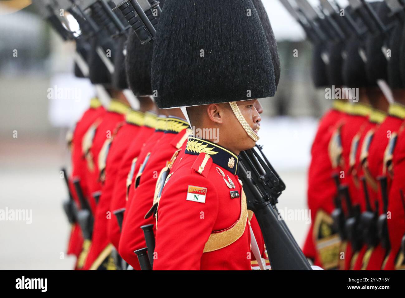 The Royal Thai Armed Forces rehearsed the parade and oath-taking ...