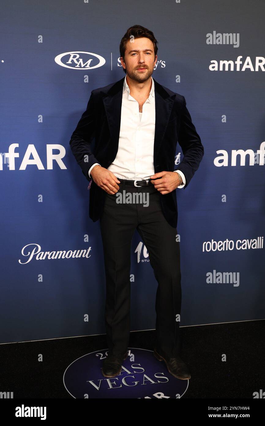 Brandon Sklenar at arrivals for amfAR s Inaugural Las Vegas Fundraising ...