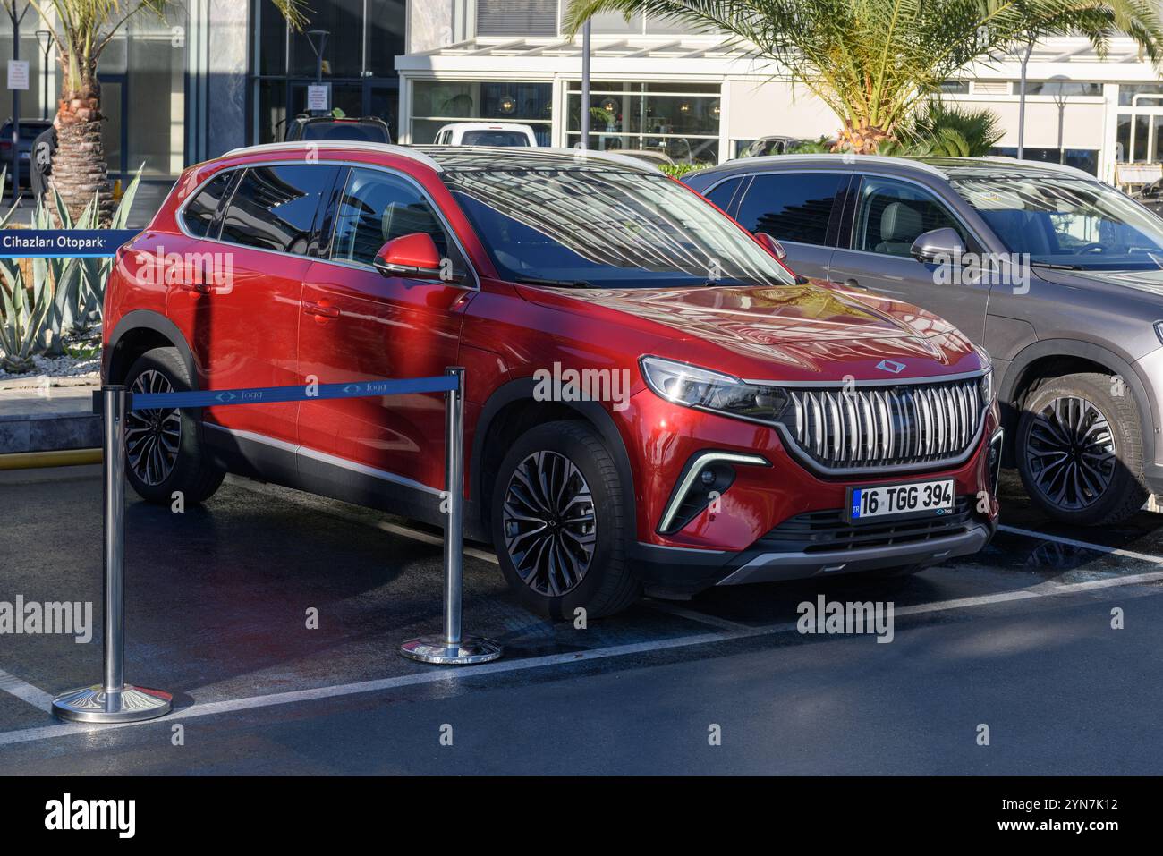 ISTANBUL, TURKEY - NOVEMBER 24, 2024: TOGG T10X car stand at Nautilus ...