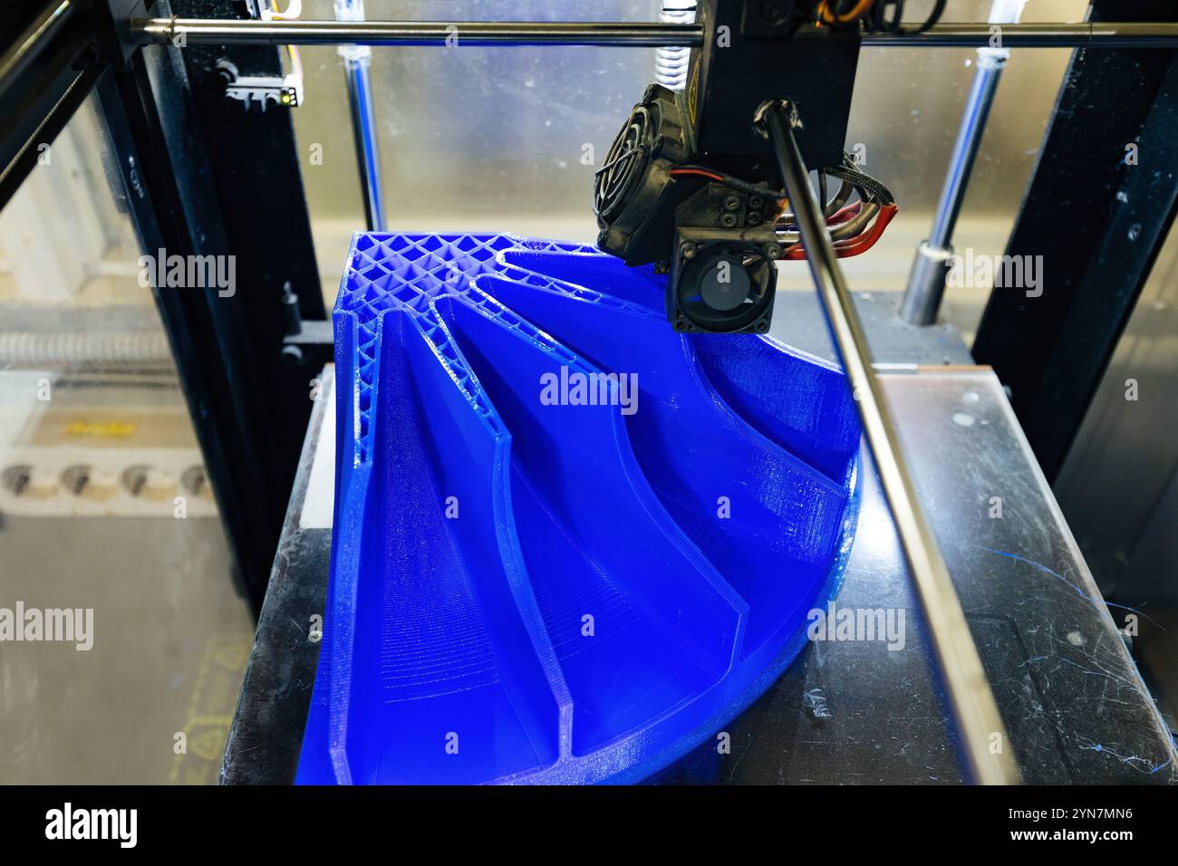 3D printing process of plastic machine part Stock Photo - Alamy