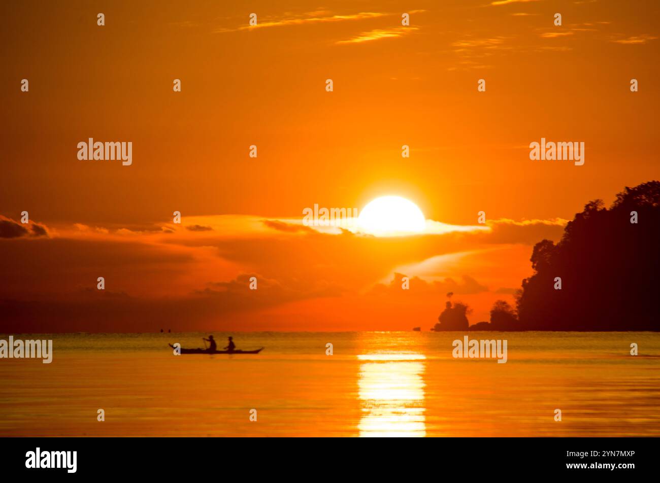 Amazing sunset in Sablayan, Occidental Mindoro Stock Photo - Alamy