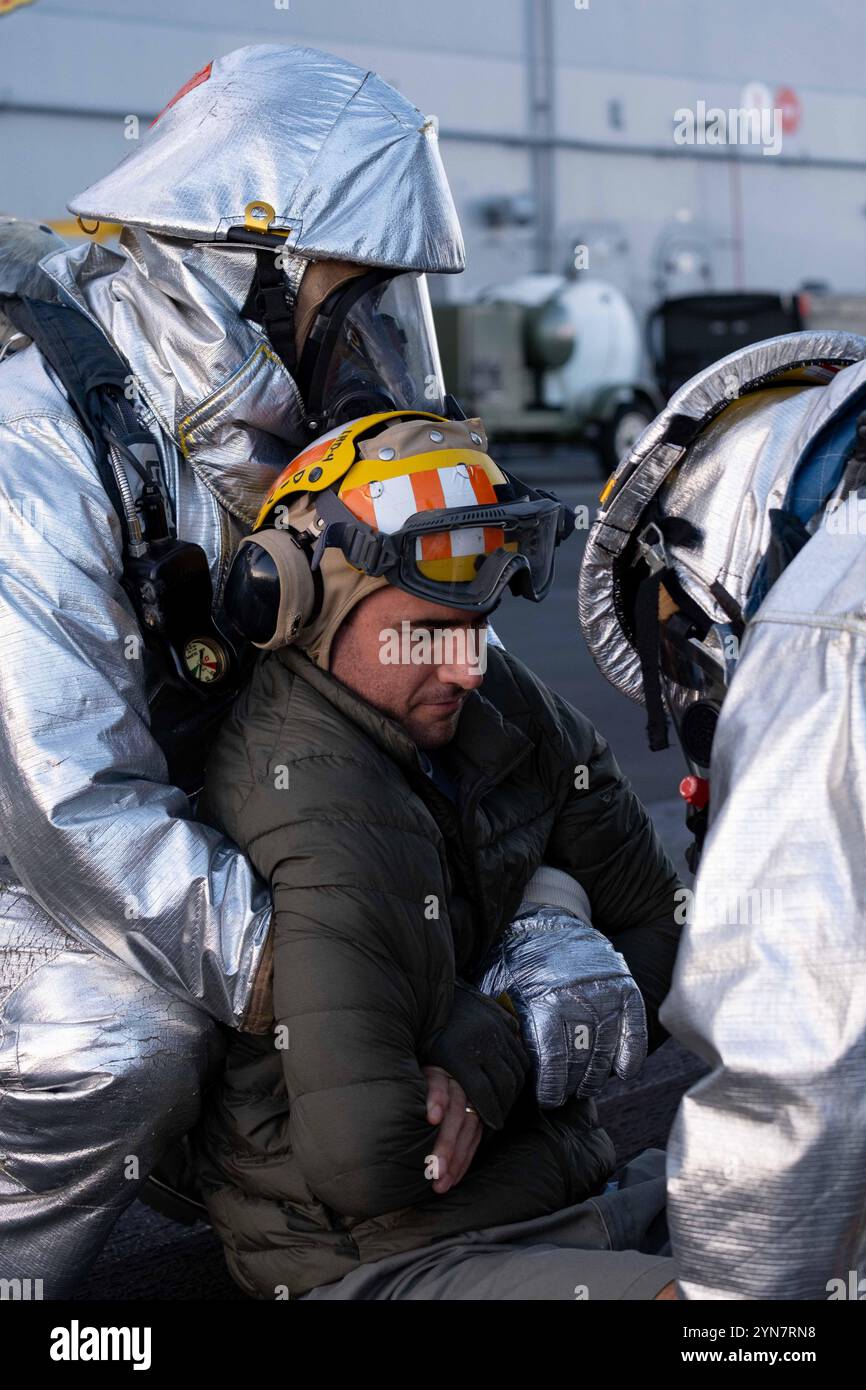 Aviation Boatswain’s Mate (Handling) Airman Alseny Diallo, a native of Newport News, Virginia ...