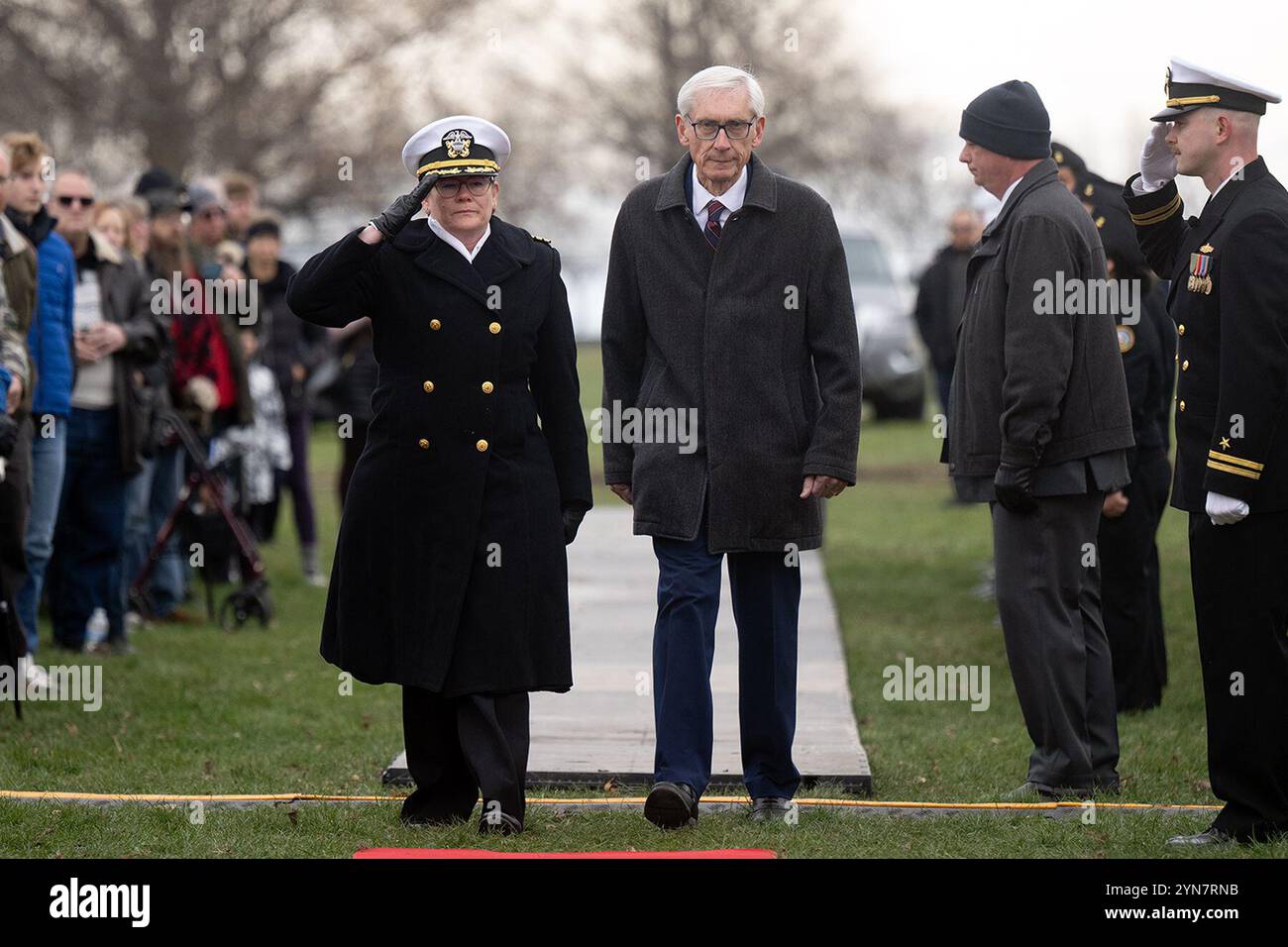 Cmdr. LeAndra Kissinger, commanding officer of the USS Beloit (LCS 29 ...