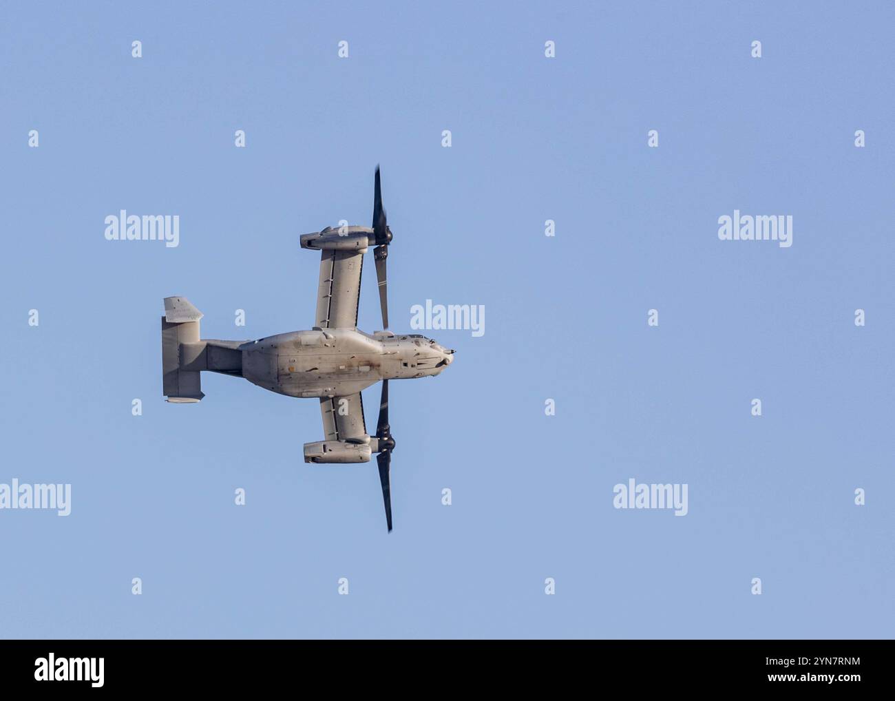 A U.S. Marine Corps MV-22B Osprey assigned to Marine Mediumt Tiltrotor ...